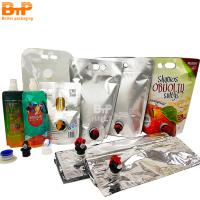 China Double Fold Bottom Bib Box Bag Valve Tap Stand up Pouch Wine Beer  Aluminum Foil Packaging Doypack Bags for sale