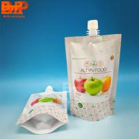 China High Quality Custom Reusable Drinking Spout Pouch Stand up Pouch for Fruit Juice Baby Milk Food Packaging Bags for sale