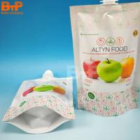 China High Quality Custom Reusable Drinking Spout Pouch Stand up Pouch for Fruit Juice Baby Milk Food Packaging Bags for sale