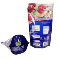 China Resealable  Aluminum Foil  Zip Lock Plastic Bags Stand up Zipper Pouch Bottom Bags Doypack for Oat,snack Packaging for sale