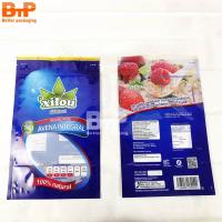 China Resealable  Aluminum Foil  Zip Lock Plastic Bags Stand up Zipper Pouch Bottom Bags Doypack for Oat,snack Packaging for sale