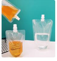 China Portable Travel Refillable Empty Squeeze Pouch Refillable Stand-up Empty Packaging Bags Liquid Clear Plastic Empty Packaging for sale