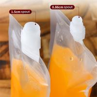China Portable Travel Refillable Empty Squeeze Pouch Refillable Stand-up Empty Packaging Bags Liquid Clear Plastic Empty Packaging for sale