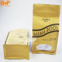 China Clear Front Snack Nuts Beans Packaging Bags Multiple Sizes Classic Durable One Side Kraft Paper Zip Lock Stand Pouches for Food for sale