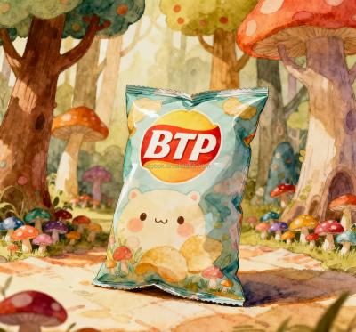 China High Quality MOQ 100 Mylar Candy Wholesale Bags Potato Plastic Heat Seal Food Plastic Snack Packaging Chips Bag Pillow Bag for sale