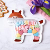 China Custom Size Logo Printed Mason Jar Shaped Resealable Zipper Pouches, Special Die Cut Irregular Shape PE Packaging Bags for Cookie, Candy, Biscuit, Bakery Snack Storage for sale