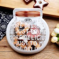 China Custom Size Logo Printed Mason Jar Shaped Resealable Zipper Pouches, Special Die Cut Irregular Shape PE Packaging Bags for Cookie, Candy, Biscuit, Bakery Snack Storage for sale