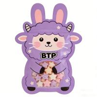 China MOQ100 Cartoon Bear Cutout Ziplock Special Shaped Bag, Front Transparent Window Food Grade Plastic Pouches for Gummy Candy, Dry Fruit, Kids Party Favor Packaging, Custom Printed Service for sale