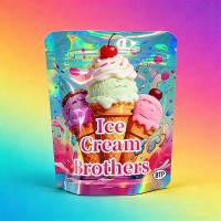 China Custom Holographic Stand Up Zipper Mylar Bag, Tropical Plant Cartoon Illustration Resealable Snack Pouch, MOQ 100 Small Batch Digital Printing, Moisture & Light Proof Food Aluminum Foil Zipper Packagi for sale