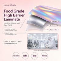 China Resealable Mylar bags equipped with zip lock features allowing convenient access and maintaining freshness after opening for sale