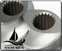 China Alloy Steel Twin Screw Extruder Screw Elements Segement  Parts for sale