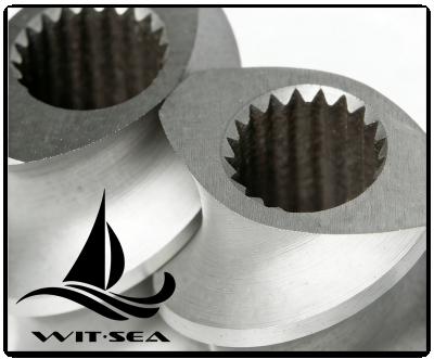 China Alloy Steel Twin Screw Extruder Screw Elements Segement  Parts for sale