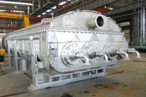 China Stainless Steel Hollow Paddle Sludge Dryer Machine 3-110m2 Heat Transfer Area for sale