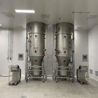 China Medicine Fluid Bed Granulator 0.3mpa-0.6mpa Fluidized Bed Powder Coating Machine for sale