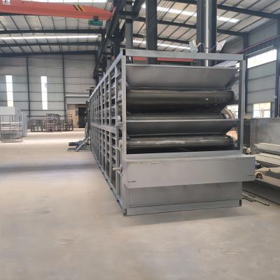 China Industrial Belt Dryer 1.2-4.5m Width PLC Controlled Flue Gas Waste Heat Drying for sale