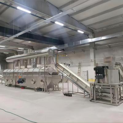 China Thermal Oil Heated Vibrating Fluidized Bed Dryer 1-5 t/h Industrial Drying for sale
