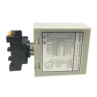 China LD-200 Dual Channel Vehicle Loop Detector with 16 Sensitivity Levels and 20-2000uh Self-Turning Range for Parking Barrier Gate Systems for sale