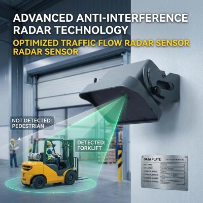 China RVP42-7M Anti-Interference Industrial Radar Sensor for Factory Workshop Rolling Shutter Door for sale