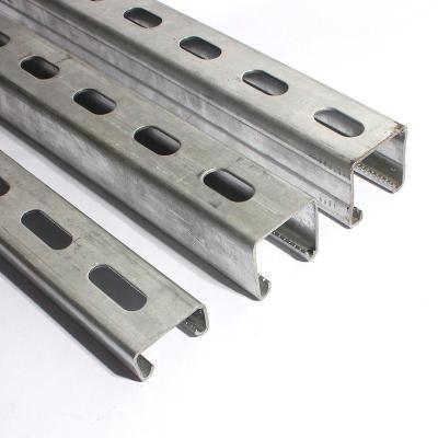 China Fire Resistant C Shaped Steel Metal Strut Channel Galvanized / Coated / Polished 1-3mm for sale
