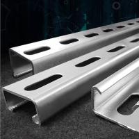 China C Shaped Metal Slotted Channel Galvanized Steel Construction Beams for sale