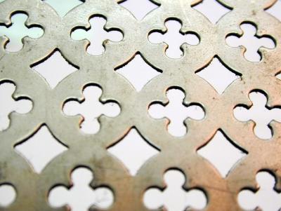 China Ornamental Decorative Perforated Metal Screen,Special Perforations Embossed Plates for sale