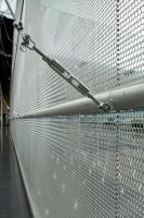 China Round Wire Helix Woven Mesh for Curtain Wall,Conveyor Belt Spiral Architectural Mesh for sale