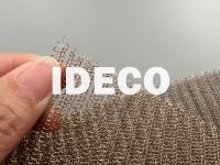 China Metal Knitted Wire Mesh Drapes, Stainless Steel KnitMesh, Decorative Flexible Curved Screen Drapery for sale