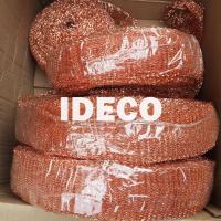 China Flattened Wire Copper Knitted Mesh, Soft Flat Copper Wire Cleaning Mesh, Knitted Copper Wire Gauze, Copper Mesh Cloth for sale