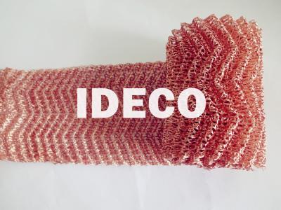 China Distillation 100% Pure Copper Mesh Pads, Herringbone Ginning Knitted Wire Mesh, Crimped Copper KnitMesh for sale