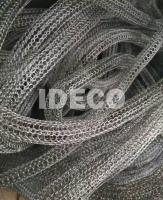 China Tinned Copper Clad Steel Knit Wire Mesh, EMI/RFI Shielding Knitted Wire Seals Gaskets, Cable Wrap Mesh for sale