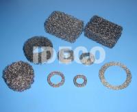 China Compressed Knitted Wire Mesh Gaskets, Knit Wire Anti Vibration Dampers, Stainless Steel Knitted Mesh Washer for sale