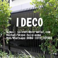 China Ornamental Steel Picket Fences, Spear Top Welded Tubular Metal Railings for Swimming Pools, Ponds for sale