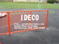 China Architectural Chevron Metal Barriers, Ornamental Balcony Handrail Fences, Decorative Steel Guardrails for sale
