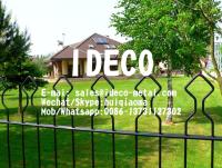 China 656 or 868 Decorative Arched Double Wire Welded Mesh Fences, Deco Wavery Twin Wire Welded Fence Panels for sale