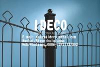 China 656 or 868 Decorative Arched Double Wire Welded Mesh Fences, Deco Wavery Twin Wire Welded Fence Panels for sale