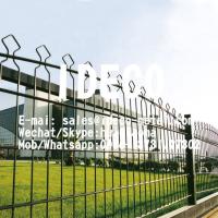 China 656 or 868 Decorative Arched Double Wire Welded Mesh Fences, Deco Wavery Twin Wire Welded Fence Panels for sale
