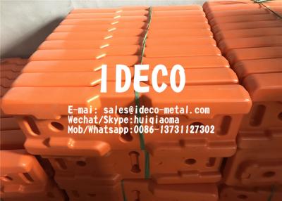 China Temporary Fencing Concrete Filled Blow Moulded Fence Feet, Plastic Moulded Temp Fence Panel Base, Fence Anchor for sale