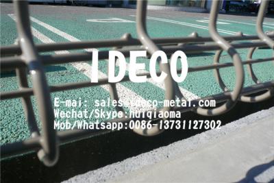 China Ornamental Double Loop Top Wire Fences, BRC Welded Roll Top Fencing, Double Circle Fences, Arched Top Welded Mesh for sale