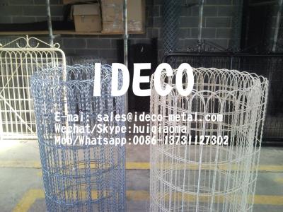 China Garden Decorative Single & Double Loop Crimped Wire Fences, Scalloped Roll Top Wire Fence Vintage Style for sale
