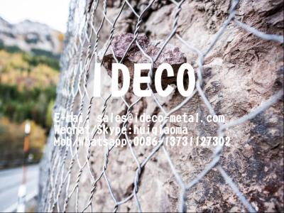 China Double Twisted Woven Hexagonal Mesh Rockfall Netting, Wire Mesh Drapery Debris Flow Barrier, Rock Catch Draped Mesh for sale