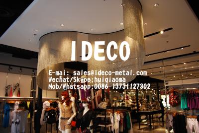 China Decorative Shimmer Screen Beads, Ballchain Curtain, Metal Bead Curtain, Drapery Chains for Salons & Spas Partitions for sale