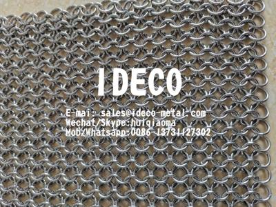 China Stainless Steel Ring Mesh Chainmail Baking Cover for Beef/Pork/Lamb, Ring Mesh Chain Mail Oven Barbecue Cover for sale