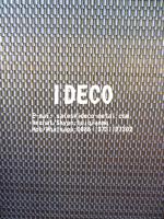 China Opaque Architectural Wire Mesh Fabric, Channel Mesh Decorative Woven Metal, Elevator Cab Interior Wall Cladding for sale