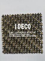 China Cabinet Crimped Woven Mesh, Decorative Metal Mesh Column Cladding, Architectural Wire Mesh Facade Wall Cladding for sale