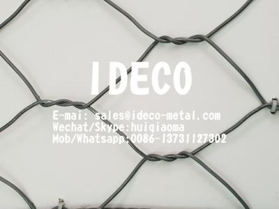 China Double Twisted Hexagonal Wire Mesh Netting for Rockfall Protection, Debris Flow Barrier, Slope Stabilization Drapery for sale