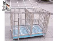 China Largeandmedium-sized Stainless Steel Dog Cages for sale