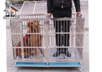 China Largeandmedium-sized Stainless Steel Dog Cages for sale