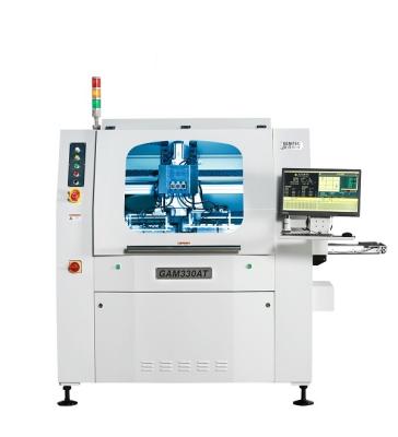 China Genitec Dual Tables PCB Depaneling Equipment PCB Cutting Machine With Precision Alignment System GAM330AT for sale