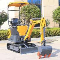 China Green 1.2t Diesel Mini Excavator Equipment Earth Moving Machinery for sale