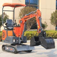 China Green 1.2t Diesel Mini Excavator Equipment Earth Moving Machinery for sale